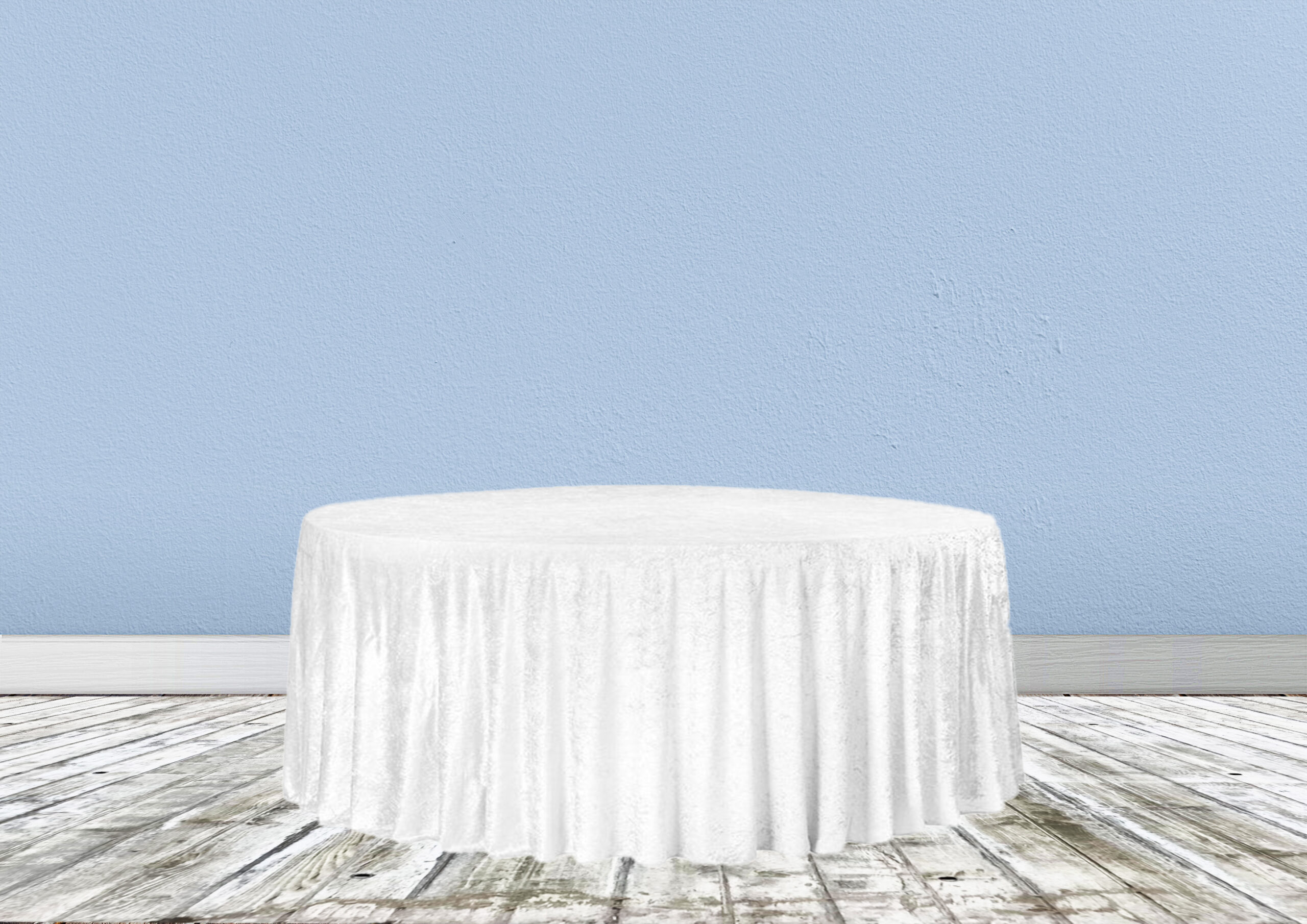 Rent Tablecloth - White Velvet - For Weddings And Events From Event ...