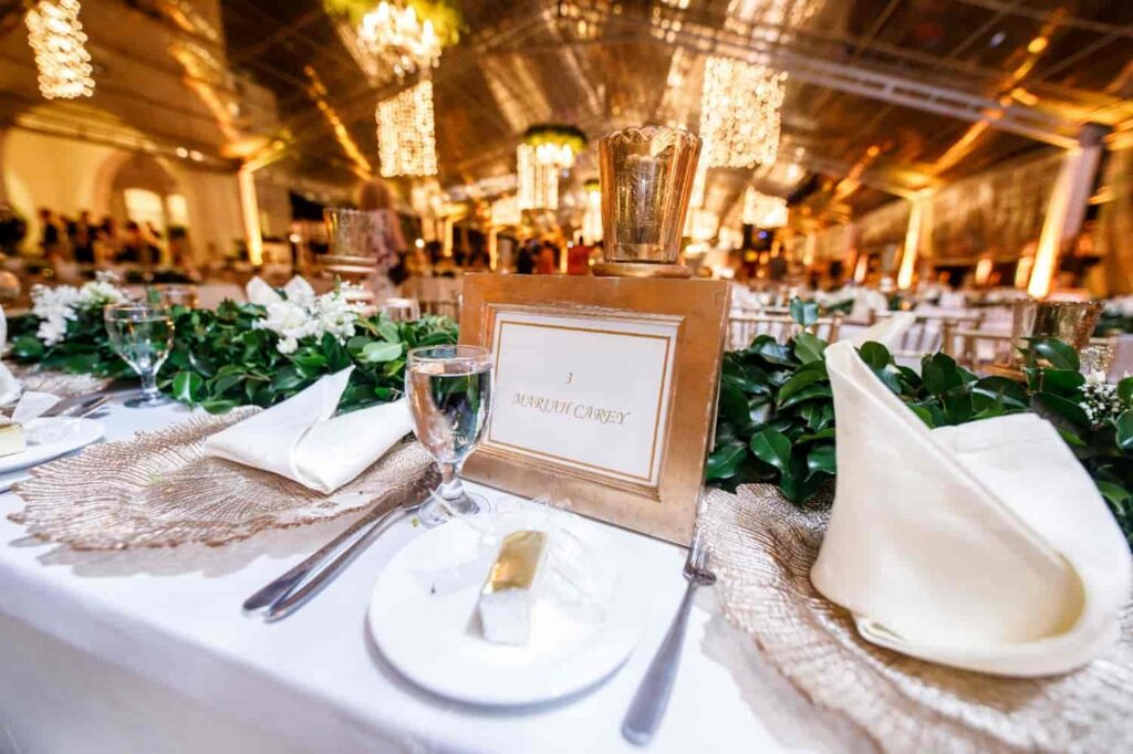 Table Numbers – Gold Frame – Customizable | EventRentals.lk