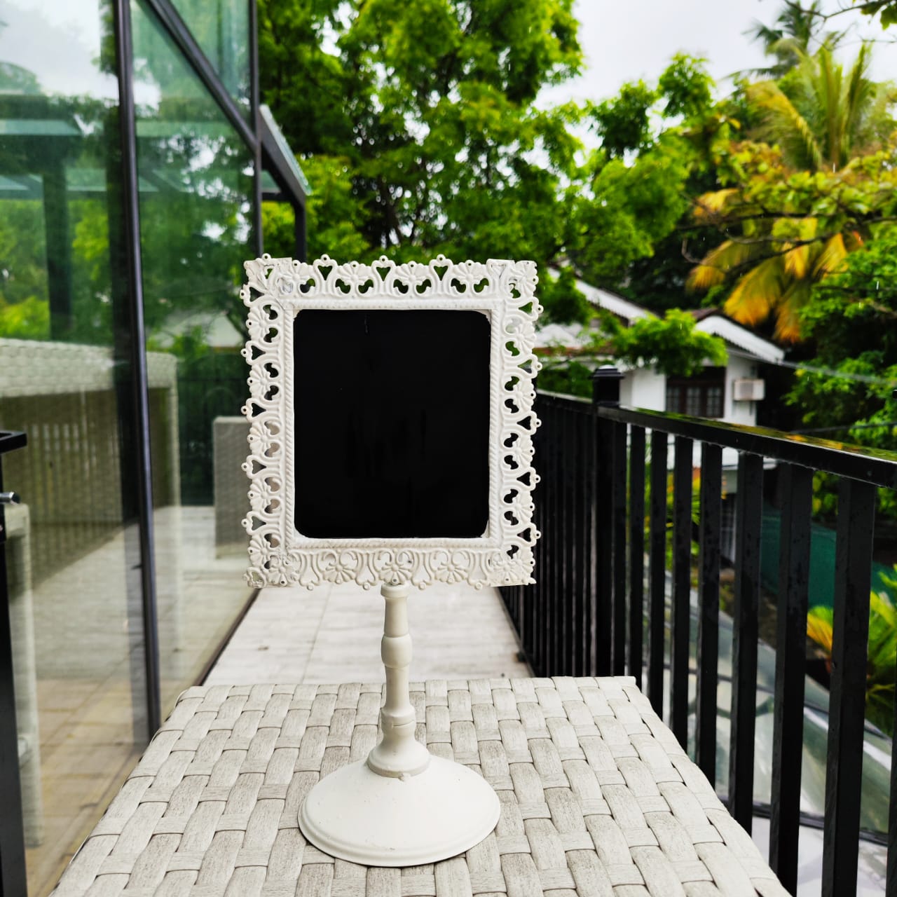 Rent Table Number Stand - White Ornate - For Weddings And Events From ...